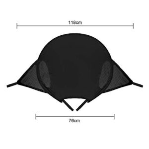 Universal Stroller Sunshade Canopy with Mosquito Net Insect Shield Netting Anti-UV Baby Stroller Sun Visor Infant Carriage Trolley Parasols Canopy Cover for Prams Stroller Car Seat Buggy Pushchair