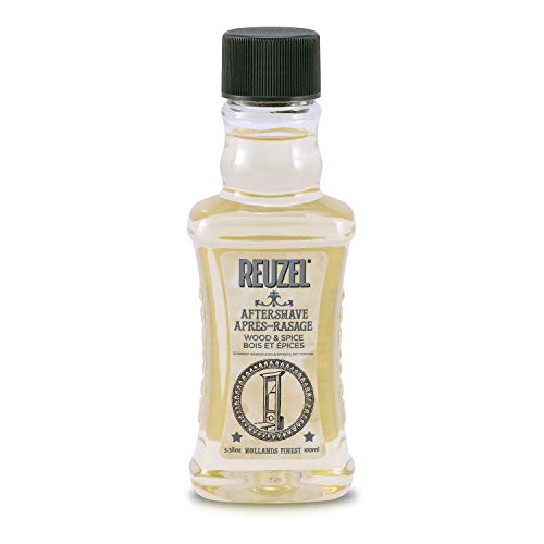 Reuzel Wood and Spice Aftershave, End Your Shave in Style, 3.38 oz