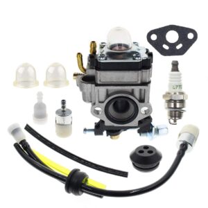 autokay carburetor with blower fuel line kit for poulanpro 26-36cc pr46bt 967086901 poulan pro