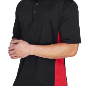 Ford Mustang American Muscle Pocket Print Two Tone Polo, Black Small