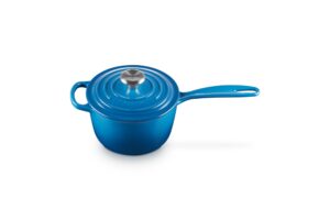 le creuset enameled cast iron signature saucepan, 1.75 qt., marseille