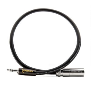 KONDOR BLUE Mini XLR to 3.5mm (1/8 inch) Mini Jack Mono Audio Cable. 14" mic Cable. BMPCC 4K Sharp 8K, Compatible with Rode VideoMicro, Wireless Go, Link Filmmaker Kit, etc