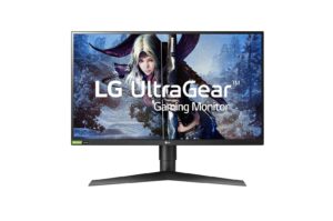 lg ultragear qhd 27-inch gaming monitor 27gl850-b, nano ips 1ms (gtg) with hdr 10 compatibility and nvidia g-sync, 144hz, black