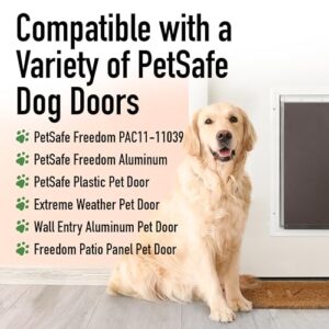 Evergreen Pet Supplies Large Replacement Dog Door Flap - Fits Petsafe Freedom PAC11-11039 - Flexible Doggy Door Flap for Small, Medium, and Large Dogs and Cats - Weather Resistant and Easy to Install