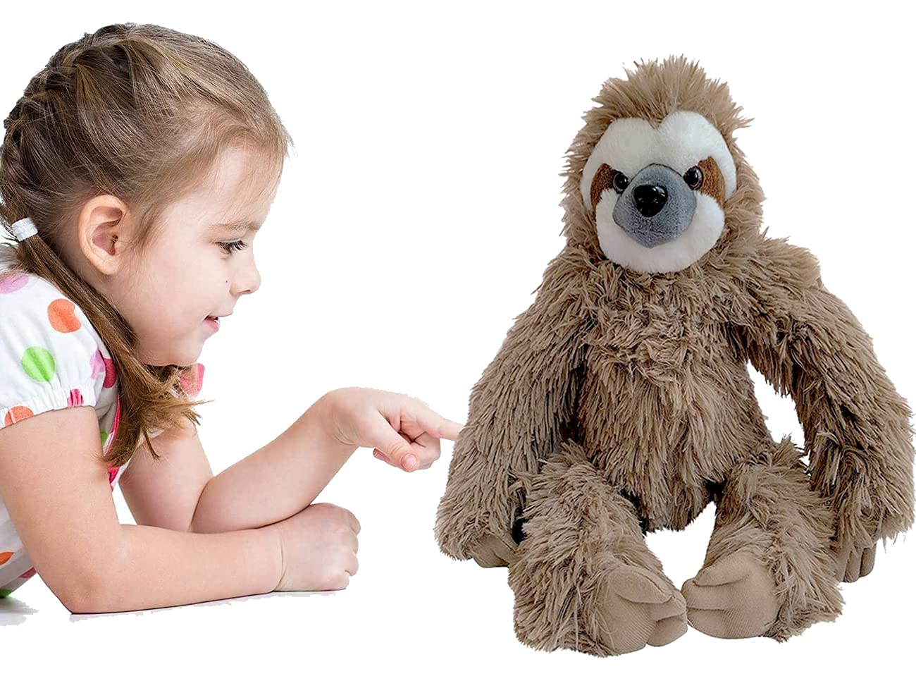 Grifil Zero Three Toed Sloth Stuffed Animal Plush Toy