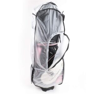 Golf Bag Rain Cover,PVC Clear Rain Cover for Golf Bag,Golf Bag Rain Protection Cover for Golf Push Carts,Waterproof Hood for Golf Bag,Heavy Duty Club Bags Raincoat for Golfer