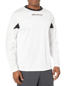 reebok meet you there long sleeve jersey shirt, white, x-small