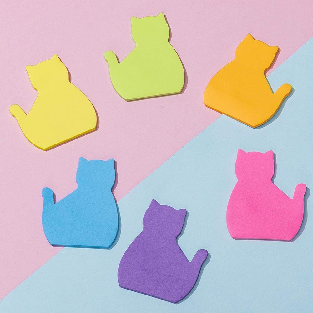 360 Sheets Cat Sticky Notes Set, Cat Lover Gifts for Women, Cute Cat Office Supplies, Office Desk Accessories for Work School Office