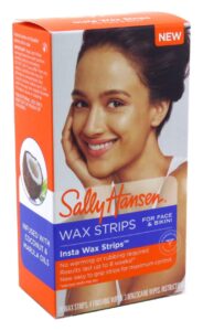 sally hansen insta wax strips for face & bikini (2 pack)