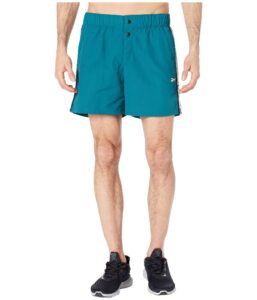 reebok meet you there wovevn short, heritage teal, xx-large