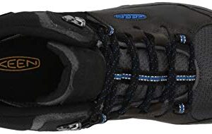 KEEN Men's Steens MID WP Hiking Boot, Black, 10