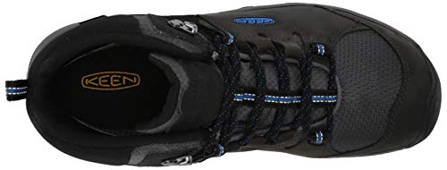 KEEN Men's Steens MID WP Hiking Boot, Black, 10