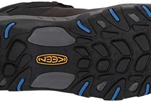 KEEN Men's Steens MID WP Hiking Boot, Black, 10