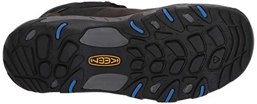 KEEN Men's Steens MID WP Hiking Boot, Black, 10