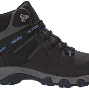 KEEN Men's Steens MID WP Hiking Boot, Black, 10