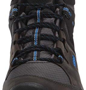 KEEN Men's Steens MID WP Hiking Boot, Black, 10