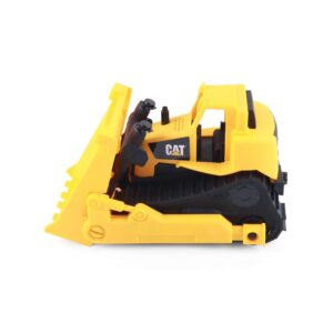 CAT Construction Toys 15" Bulldozer Construction Toy | Ages 3+ | Sturdy Plastic | No Batteries Required | Cat Construction Tough Rigs Series