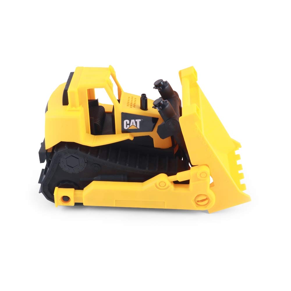 CAT Construction Toys 15" Bulldozer Construction Toy | Ages 3+ | Sturdy Plastic | No Batteries Required | Cat Construction Tough Rigs Series