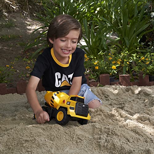 CAT Construction Toys, Construction 11.5" Power Haulers Cement Mixer, Realistic Lights & Sounds, Motion Drive Technology, Working Features, and Interactive Play for Ages 3+