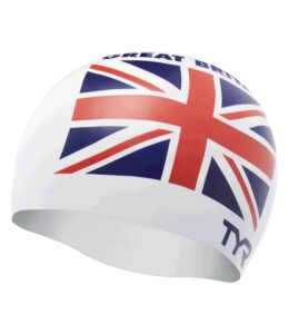 tyr great britain silicone adult fit, white