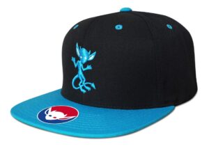 morbid fiber black blue imp snapback hat streetwear style fashion (quality headwear)