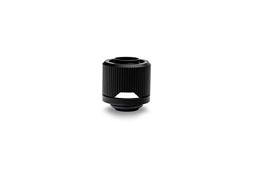 EKWB EK-Quantum Torque STC-12/16 Compression Fitting for Soft Tubing, 12/16mm (7/16" ID, 5/8" OD), Black, 4-pack