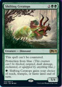 magic: the gathering - shifting ceratops - core set 2020