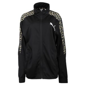 puma contrast jacket black/leopard all over print md