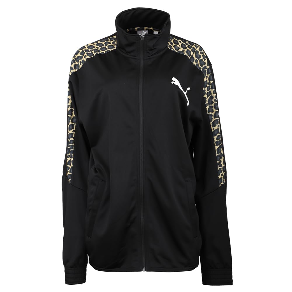 Puma Contrast Jacket Black/Leopard All Over Print MD