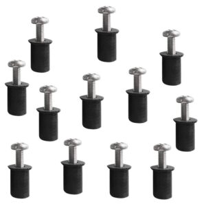 12 pieces m4 rubber well nuts with stainless steel screws kit fit for kayak canoe boat marine hardware fasteners