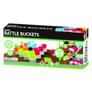 Franklin Sports Battle Buckets Pong Game - Fast Paced Four Player Ping Pong Game - Fun for Kids and Families - It’s a Game of Skill, Strategy, Change and Its Addictive!