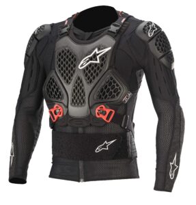 alpinestars 6506520-13 bionic tech v2 protection jacket, black/red, x-large