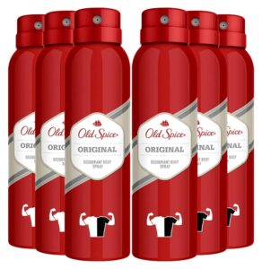 old spice deodorant body spray, original scent, 5.1 oz. (pack of 6)