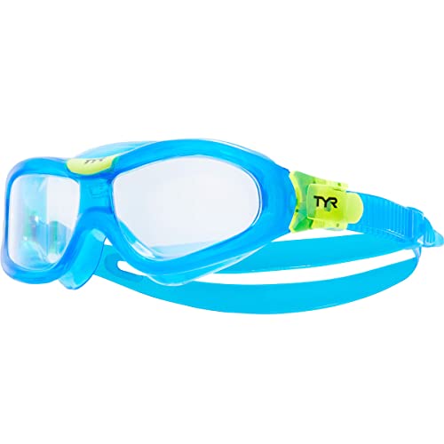 TYR Orion Swim Mask Kids' Fit-, Clear/Red/Red