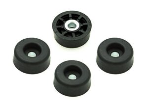 8 soft round rubber feet bumpers .437 inch h x 1.062 inch d - made in usa