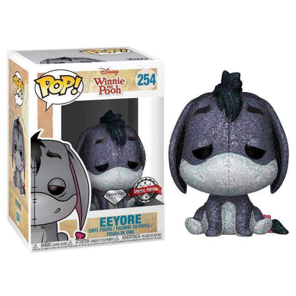 Funko Pop Winnie The Pooh Eeyore Diamond Edition Exclusive, One Size, Black