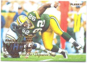 reggie white 1997 fleer #202 - green bay packers