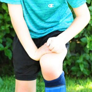 Kids Soccer Shin Guards with Foam Backing & Adjustable Straps. Fits Ages 8-13. Black