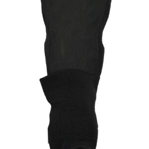 Kids Soccer Shin Guards with Foam Backing & Adjustable Straps. Fits Ages 8-13. Black