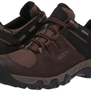 KEEN Men's Steens WP Hiking Shoe, Brown, 9.5