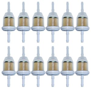 aumel 25 050 03-s fuel filter kit 12pcs for kohler 25 050 08-s john deere am116304 gy20709 gravely 21410800 21541500 toro 98021 71-5960 part.