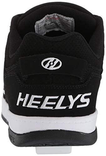 Heelys Men's Voyager Tennis Shoe, Balck/White, 12 M US