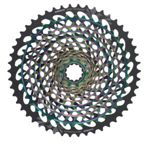 sram xx1 eagle axs xg-1299 cassette - 12-speed, 10-50t, rainbow, for xd driver body