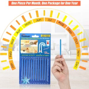 Drain Sticks Drain Stix Drainstix Drain Cleaner Sticks for Drains Drain Cleaner Sticks for Clogs Remover Eliminating Smelly Odor Sink Disposable Drain Stix As Seen On TV