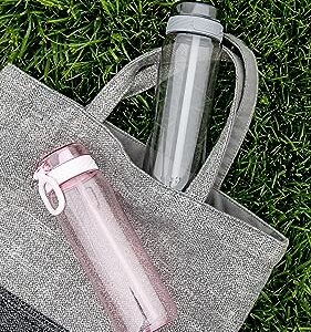 Ello Cooper BPA-Free Tritan Plastic Water Bottle with Silicone Straw, 28 oz (Pink Cashmere)