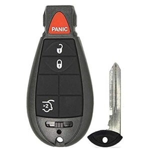 1 New Keyless Entry 5 Buttons Remote Start Car Key Fob Fobik M3N5WY783X, IYZ-C01C for Grand Cherokee & Commander