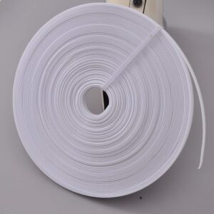 50 Yards Polyester Boning for Sewing - Sew-Through Low Density Boning for Corsets, Nursing Caps, Bridal Gowns (6mm, White)