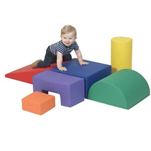 children's factory-cf805-168 climb & play 6 piece set for toddlers, baby climbing toys, indoor play equipment for homeschool/classroom/playroom, primary colors