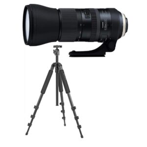 tamron sp 150-600mm f/5-6.3 di vc usd g2 lens for canon ef with vanguard vesta 203agh aluminum tripod with gh-45 pistol grip head