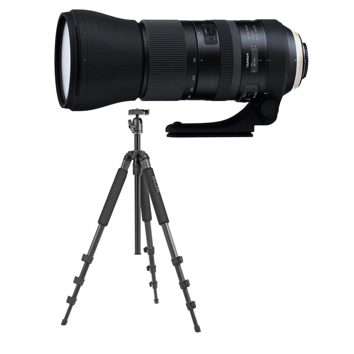 Tamron SP 150-600mm f/5-6.3 Di VC USD G2 Lens for Canon EF with Vanguard Vesta 203AGH Aluminum Tripod with GH-45 Pistol Grip Head